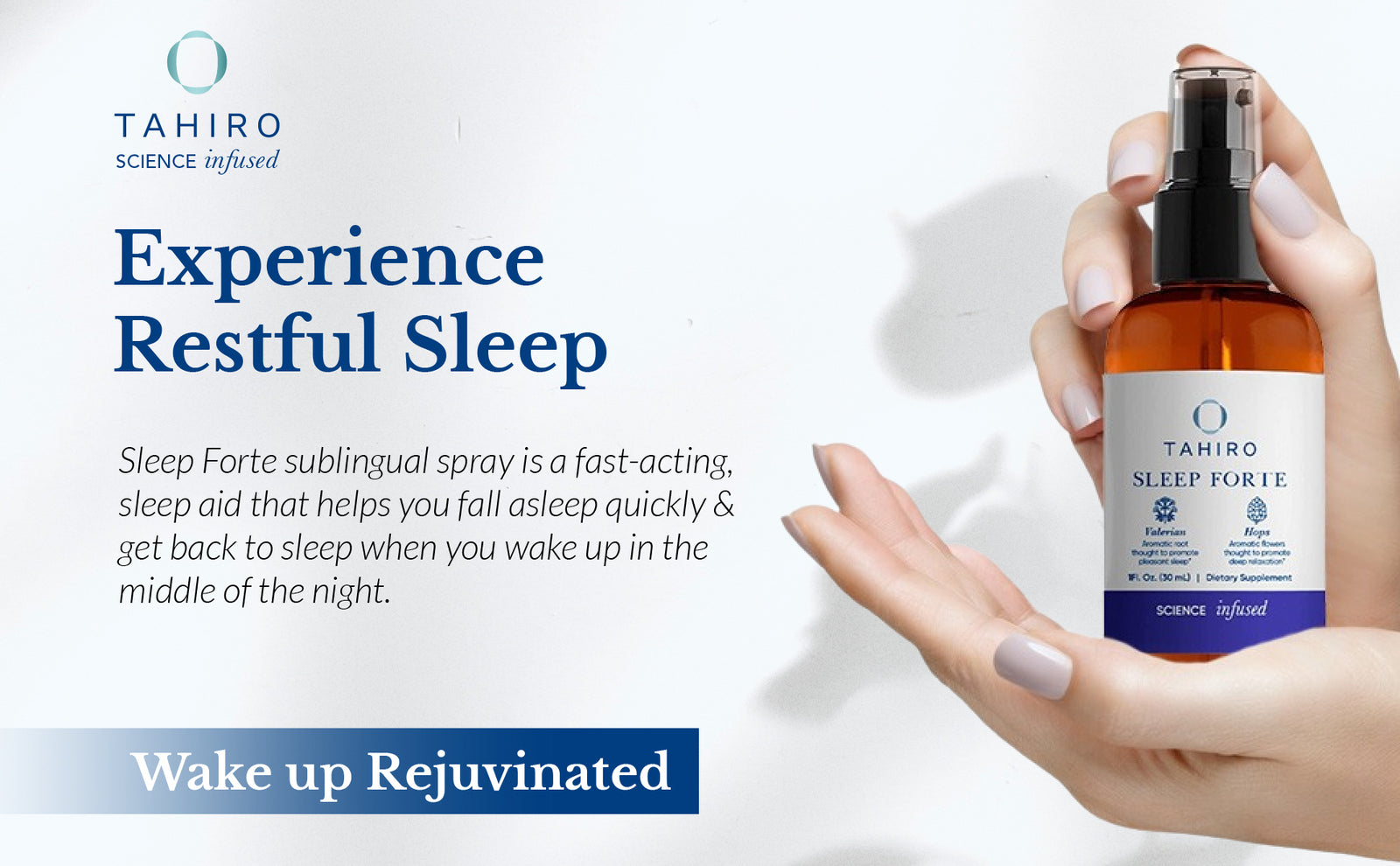 Sleep Forte. Sublingual Spray. Fast-Acting Sleep Aid Formula | Tahiro